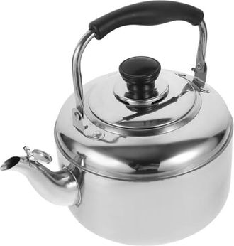 TOPBATHY UPKOCH Bouilloire Sifflante En Acier Inoxydable 2L - Compatible Induction, Gaz Et &Eacute;Lectrique - Poign&eacute;E Anti-Br&ucirc;Lure Ergonomique - Id&eacute;Ale Pour Maison E