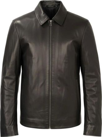 Sergio Moretti Homme, Vestes, Noir, Taille: 2XL Veste en cuir