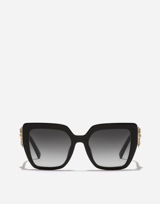 Dolce & Gabbana Devotion Sunglasses - Frau Neuheiten Black Acetat Onesize