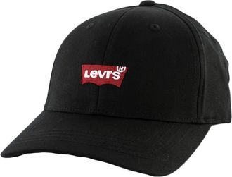 Levi's Herren Mid Batwing Flexfit Schirmm&uuml;tze, Schwarz (Regular Black 59), One Size (Herstellergr&ouml;&szlig;e: UN)