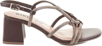 Bibi Lou Sandalen mit Kristallen - Braun