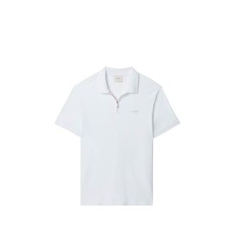Calvin Klein Polo droit &agrave; col zipp&eacute; en coton