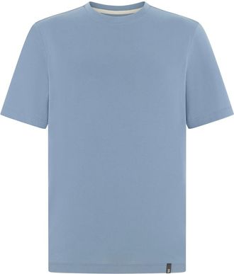 Boggi Milano Homme, Tops, Bleu, Taille: XL T-shirt piqu&eacute; B Tech haute performance avec fil S.Caf&egrave;