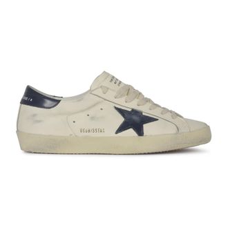 Golden Goose Homme, Chaussures, Beige, Taille: 43 EU Super-Star Baskets en Cuir Nappa
