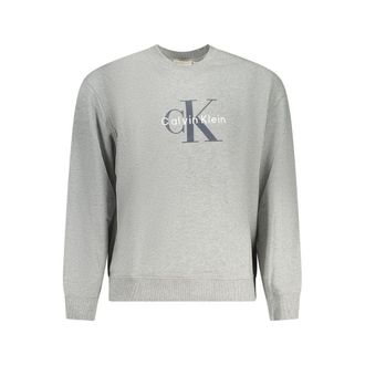 Calvin Klein Graue Baumwoll-Herren-Sweatshirt