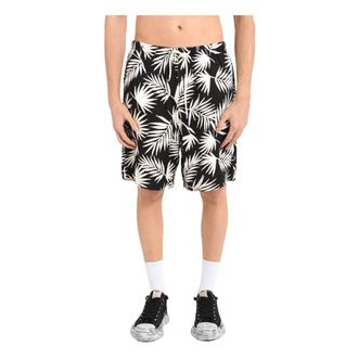 Laneus Homme, Maillots de bain, Multicolore, Taille: XL Leaf Print Shorts