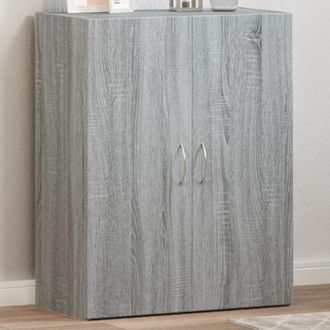 vidaXL Armoire de classement sonoma gris bois ding&eacute;nierie - Vidaxl