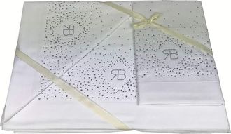 Renato Balestra Bettw&auml;sche-Set f&uuml;r Doppelbett mit Strasssteinen und Strasssteinen, f&uuml;r Doppelbett