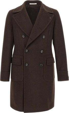 Tagliatore Carlo Coat - Homme - Manteaux - Brun - Taille: L