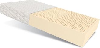 FDM Matratze 70x140 cm Latexmatratze udine 7 Zonen Latex H2 9 cm aloe vera