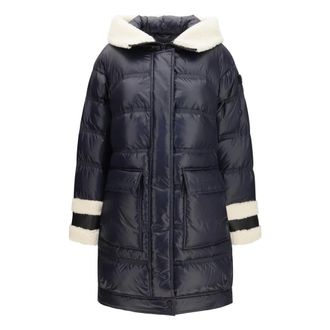 Peuterey Kunto BG 02 Veste matelass&eacute;e &agrave; col en shearling - Femme - Manteaux - Bleu - Taille: 40 FR