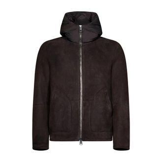Herno Shearling Jacke - - Jackets - Herren - Braun - L