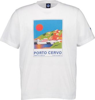 North Sails Herren T-Shirt weiß Baumwolle