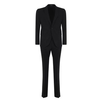 Emporio Armani Einreihiger Anzug - - Suits - Herren - Schwarzk - M