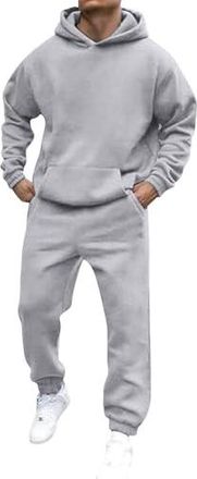 Generic Survêtement Homme À Capuche, Jogging Ensemble Homme 2 Pièces Sweat Pull Et Pantalon Jogging, Manches Longues, Ample Et Confortable, Combinaison De Spo