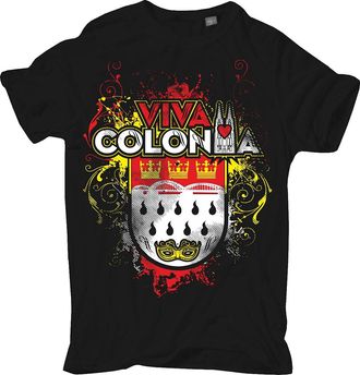 Spass Kostet Herren Tshirt K&ouml;lle K&ouml;ln Viva Colonia Fasching Karneval Gr&ouml;&szlig;e S - 5XL