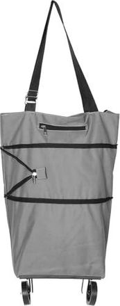 Cabilock Sac de Courses Pliable avec Roues Grand Caddie Trolley Oxford R&eacute;sistant Sac de Shopping Roulettes pour Transport Facile et Charges Lourdes