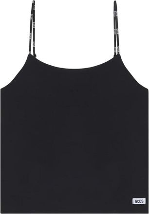 GCDS Gcds, Femme, Tops, Noir, Taille: 38 FR Hauts sans manches
