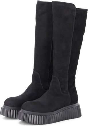 AGL Stiefel Gloria aus Stretch-Veloursleder