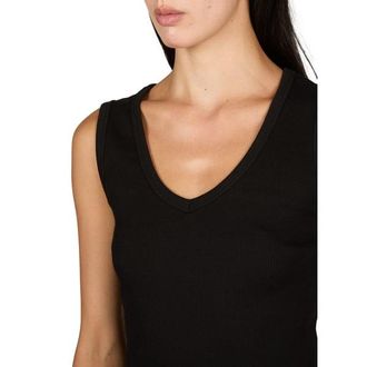 Topshop Top Rachel &agrave; col v en coton m&eacute;lang&eacute;