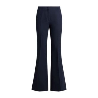 Etro Ausgestellte Hose aus Wollgemisch-Trikotin - - Trousers - Damen - Blau - XS