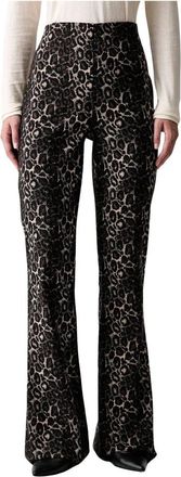 Joseph Ribkoff Hosen mit Animal-Print und Schlag - - Trousers - Damen - Mehrfarbig - 2XL