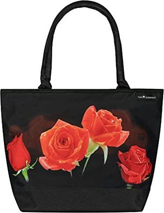 Von Lilienfeld Cabas Fleur Bouquet de roses Besace Sac Bandoulière Spacieux Sacs Portés Èpaule Cabas Décontractés