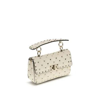 Valentino Garavani Womens Beige Lamb Ovis Aries Handbag Bag