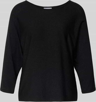 Comma Relaxed Fit Pullover aus Viskose-Mix in Strick-Optik