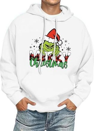 Generic Pull De No&euml;l Grinch Sweats &Agrave; Capuche Homme 2025 Gilet The Adulte Deguisement Pyjama Veste Femme Hoodie Costume Pulls,Gilets Et Sweats Survetement Swea