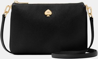 Kate Spade New York Kate Spade Kayla Kleine Umh&auml;ngetasche Mit Dreiteiligem Fach f&uuml;r Frauen in Schwarz | Leder