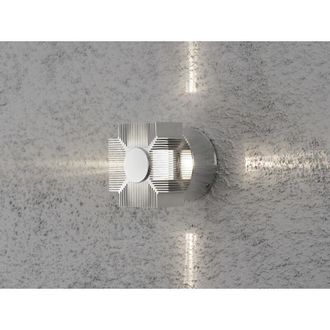 Konstsmide Wandleuchte monza für effektvolle Beleuchtung, 3W, IP54, massives Aluminium