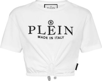 Philipp Plein Femme, Tops, Blanc, Taille: 40 FR T-shirt court Iconic Plein