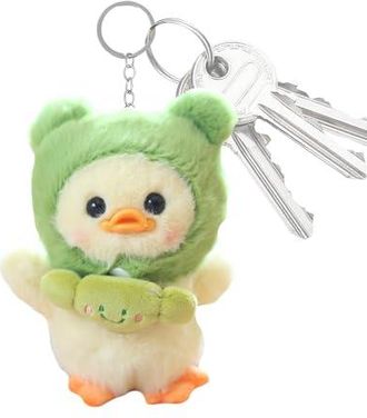 Generic Petit porte-cl&eacute;s canard en peluche, porte-cl&eacute;s canard en peluche, porte-cl&eacute;s avec pendentif de canard mignon, porte-cl&eacute;s de canard en peluche &agrave; la mod