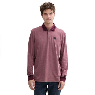 Tom Tailor Herren Longsleeve Piqu&eacute; Poloshirt, 10341 - Gipsy Purple, M