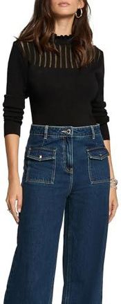 Morgan 252-MSNOWI Pull, Noir M, XL Femme