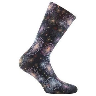 Kindy Mi-chaussettes imprim&eacute;es feu dartifice viscose de bambou