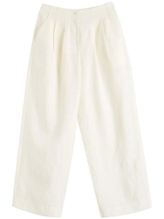 Chinti and Parker pantalon à détail plissé - Tons neutres