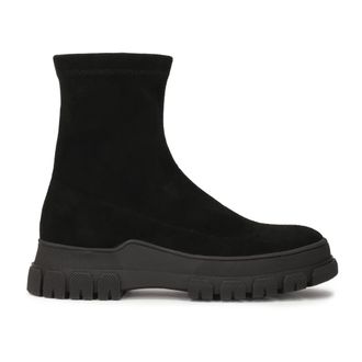 Kazar Flache Stiefel mit elastischem Obermaterial - - Shoes - Damen - Schwarzk - 38 EU