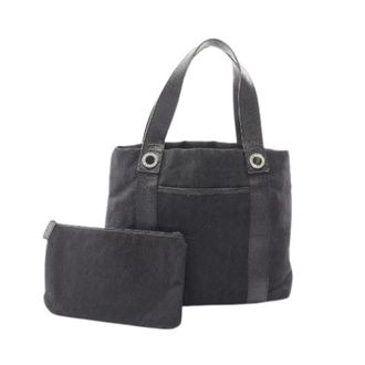 Bulgari Pre-owned Logo Mania Canvas Leder Handtasche - - Pre-owned - Damen - Schwarzk - ONE SIZE