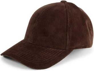 Varsity Casquette en velours c&ocirc;tel&eacute; de coton