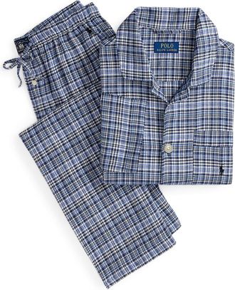 Ralph Lauren Flanell-Schlafanzug mit Karomuster, X-Mas-Edition in