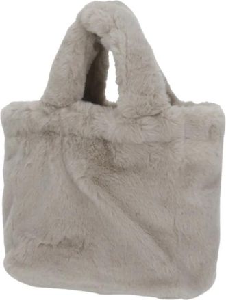 Herno Weiche Kunstpelz-Tasche - - Bags - Damen - Beige - ONE SIZE