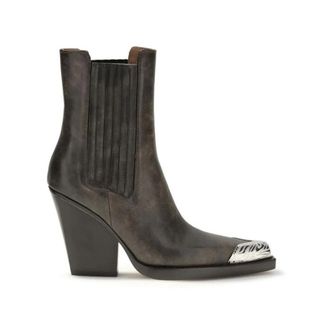 PARIS TEXAS Femme, Chaussures, Noir, Taille: 41 EU Dallas Embellished Toe Ankle Boot