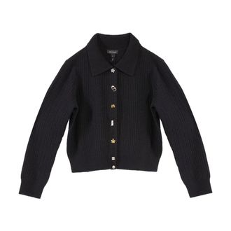 Marc Jacobs Femme, Pulls, Noir, Taille: 40 FR Charm Cableknit Cardigan
