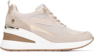 Xti Sportschuhe Sneaker Damen Beige - Bequeme und vielseitige Schuhe - Casual Mode - Modell 14510105 (Gr&ouml;&szlig;e 39)