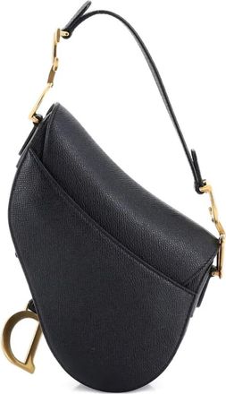 Dior Saddle Handbag with Strap Leather Mini shoulder bag - Schwarz
