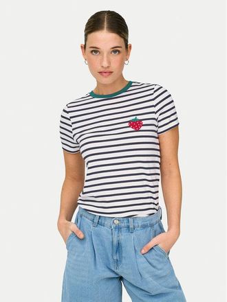 Only T-Shirt Heart 15318959 Wei&szlig; Regular Fit