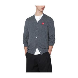 Comme Des Gar&ccedil;ons Homme, Pulls, Gris, Taille: XL Wool Cardigan