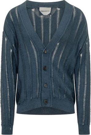 Amaranto Amar&aacute;nto, Homme, Pulls, Bleu, Taille: XL Buttoned Cardigan